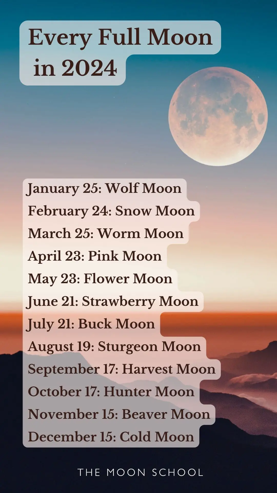 When is the Next Full Moon: Dates to Watch the Sky in 2024 – Rebekah ...