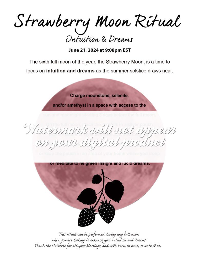 Psychic Medium Rebekah Lee Ives - Full Moon in June 2024 – Strawberry Moon